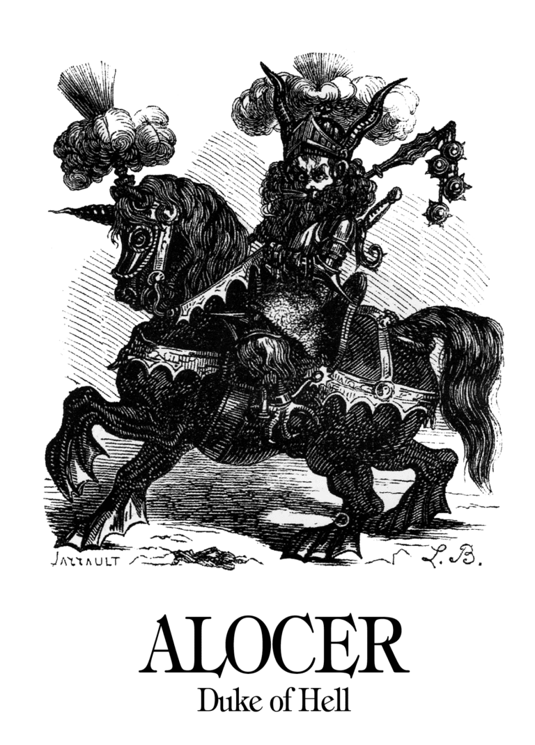 Alocer/Alloces (Demon in Goetia, Dictionnaire Infernal & Other Grimoires)